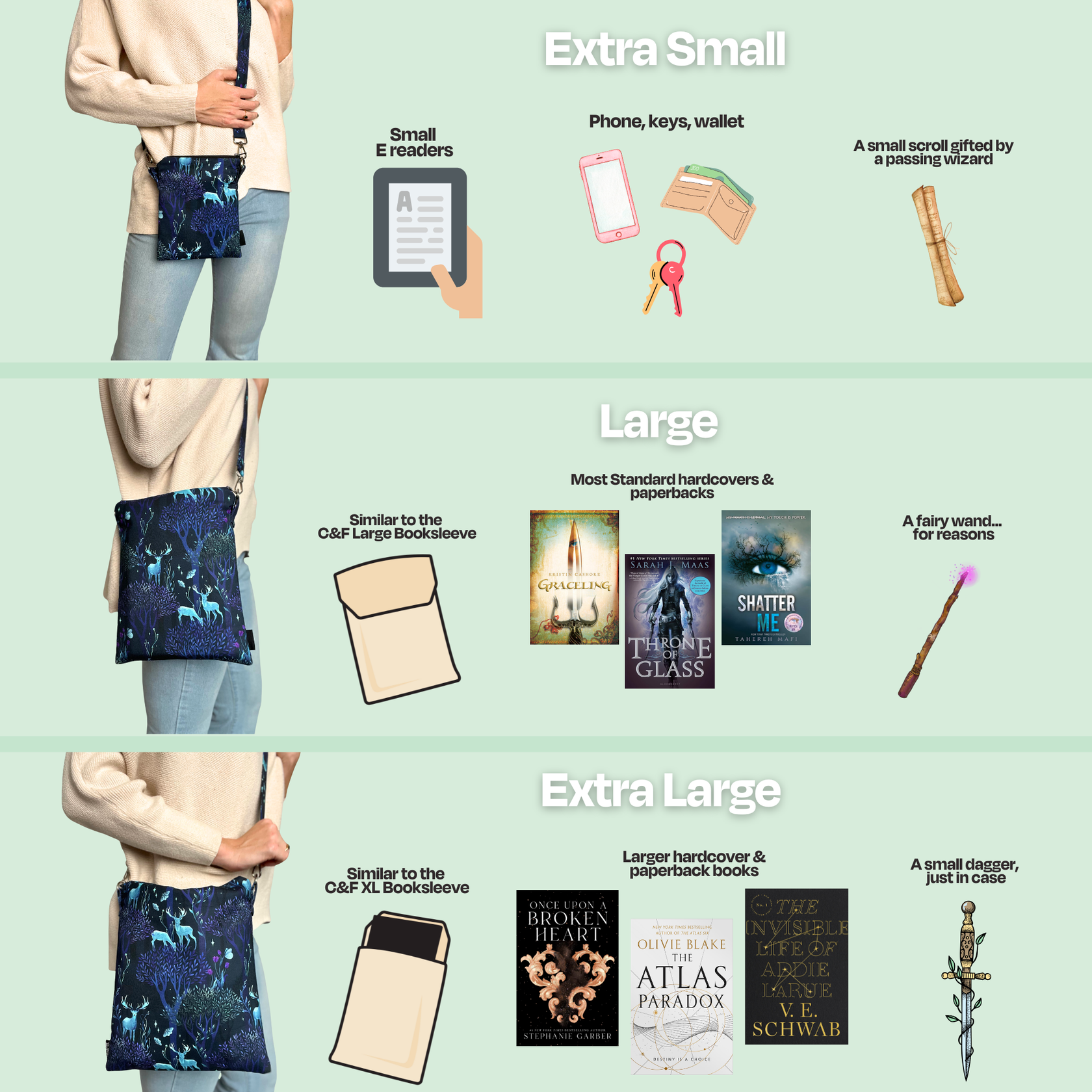 Monarch Story crossbody sleeve – Charlie and Fox