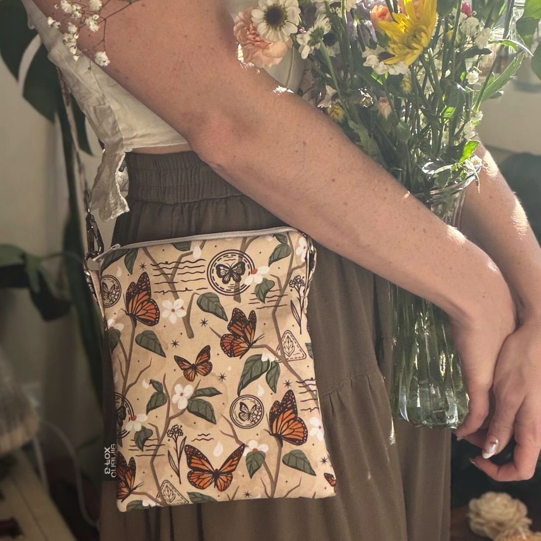 Monarch Story crossbody sleeve – Charlie and Fox