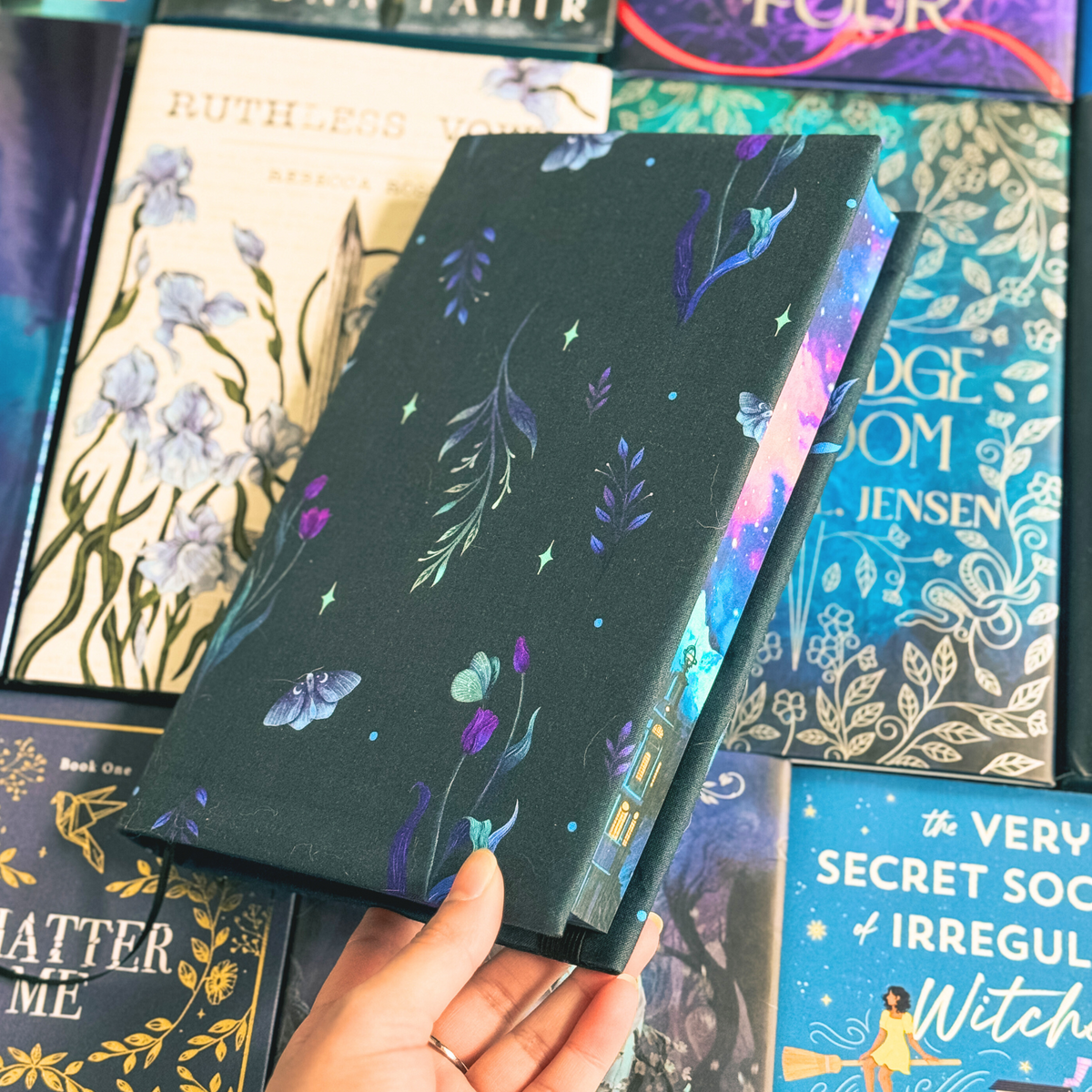 Under the Moon fabric dust jacket | Charlie and Fox