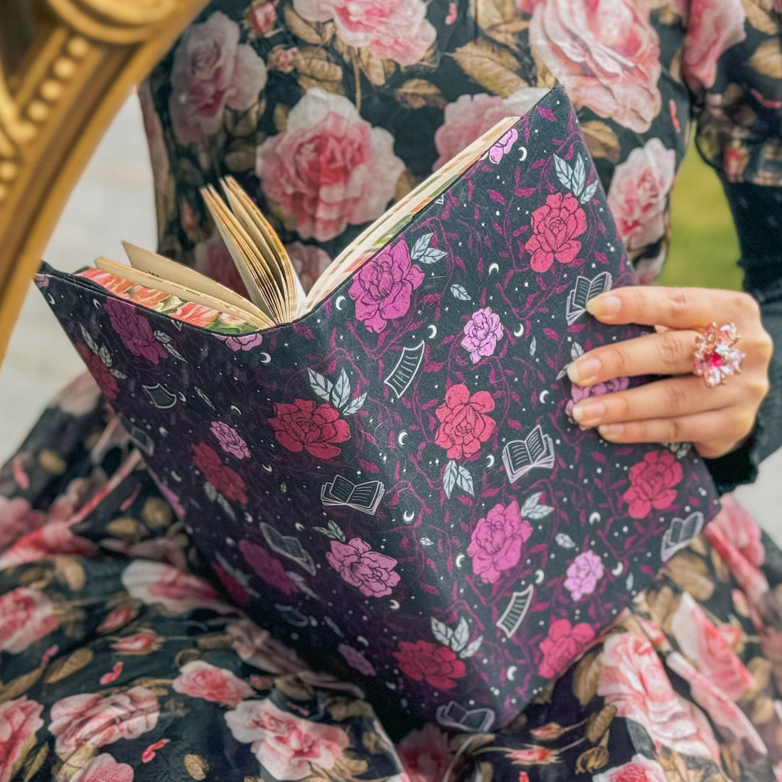 Romantasy fabric dust jacket – Charlie and Fox